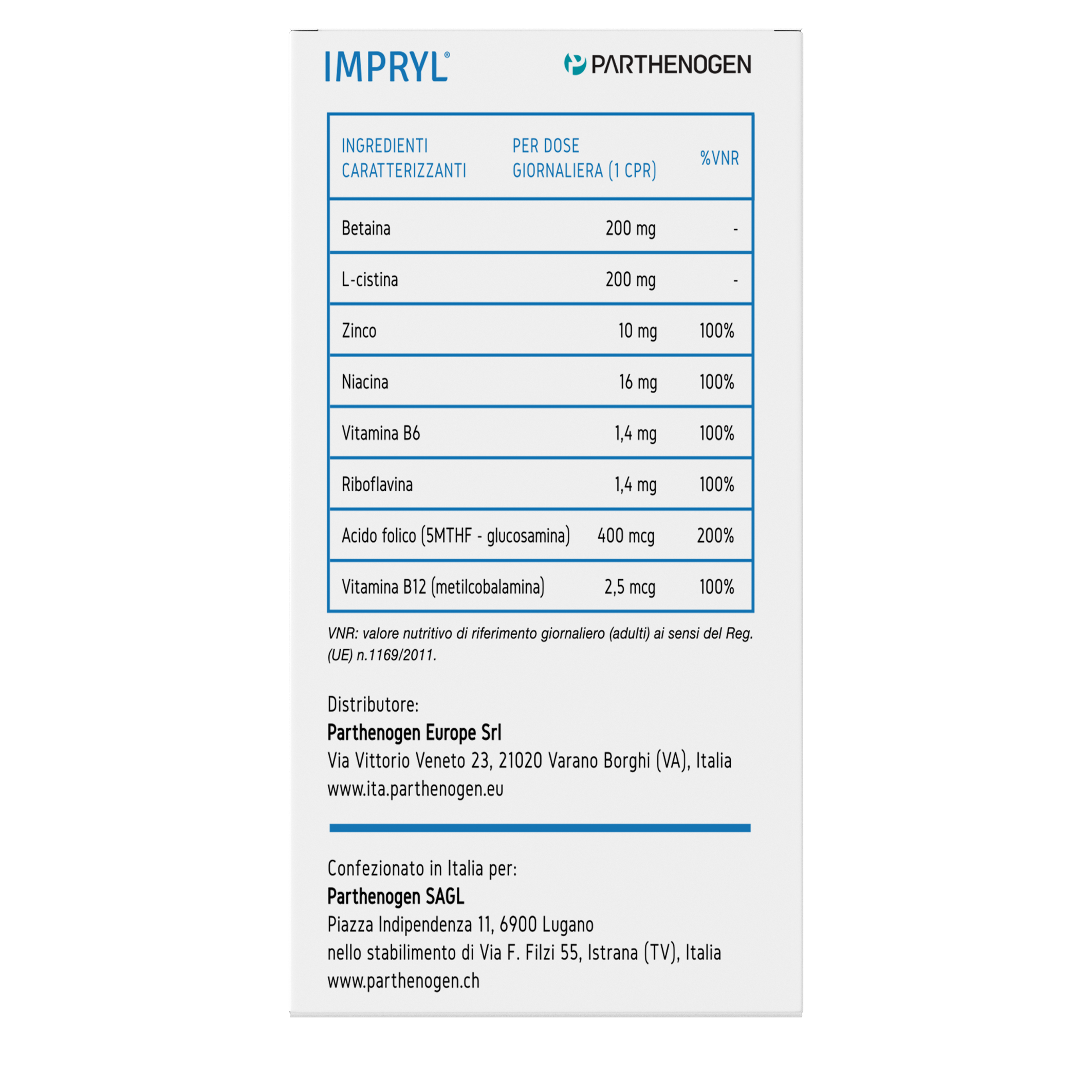 IMPRYL® – Parthenogen Europe